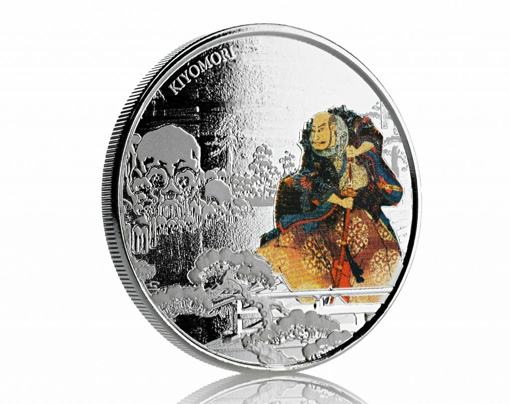 2018 Color SAMURAI Japanese「KIYOMORI Phantom Skeletons」1oz Silver Coin ...